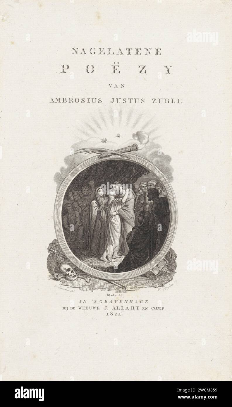 Judas Kust Christus, Philippus Velijn, d'après Cornelis Kruseman, 1821 ...