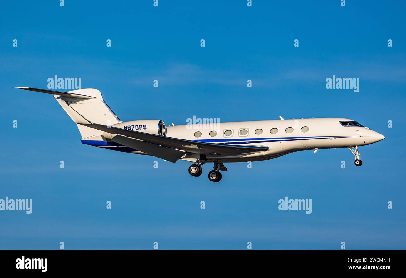 Gulfstream G650ER Ein Gulfstream G650ER eines privaten Besitzers ...