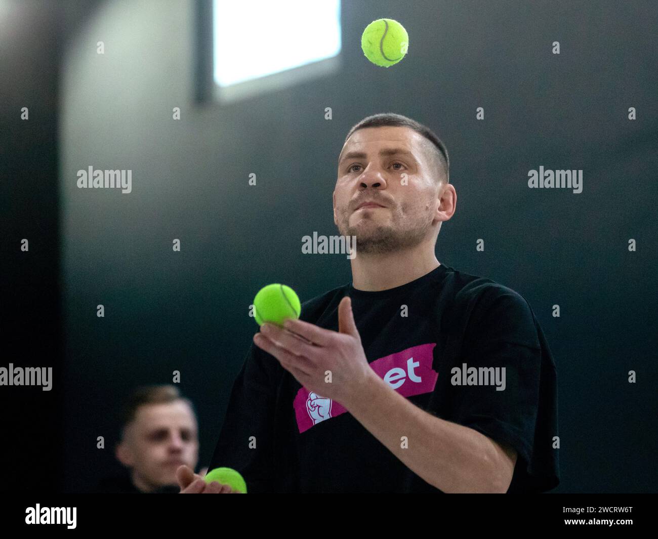 KIEV, UKRAINE - 16 JANVIER 2024 - Boxer, WBO champion international des ...