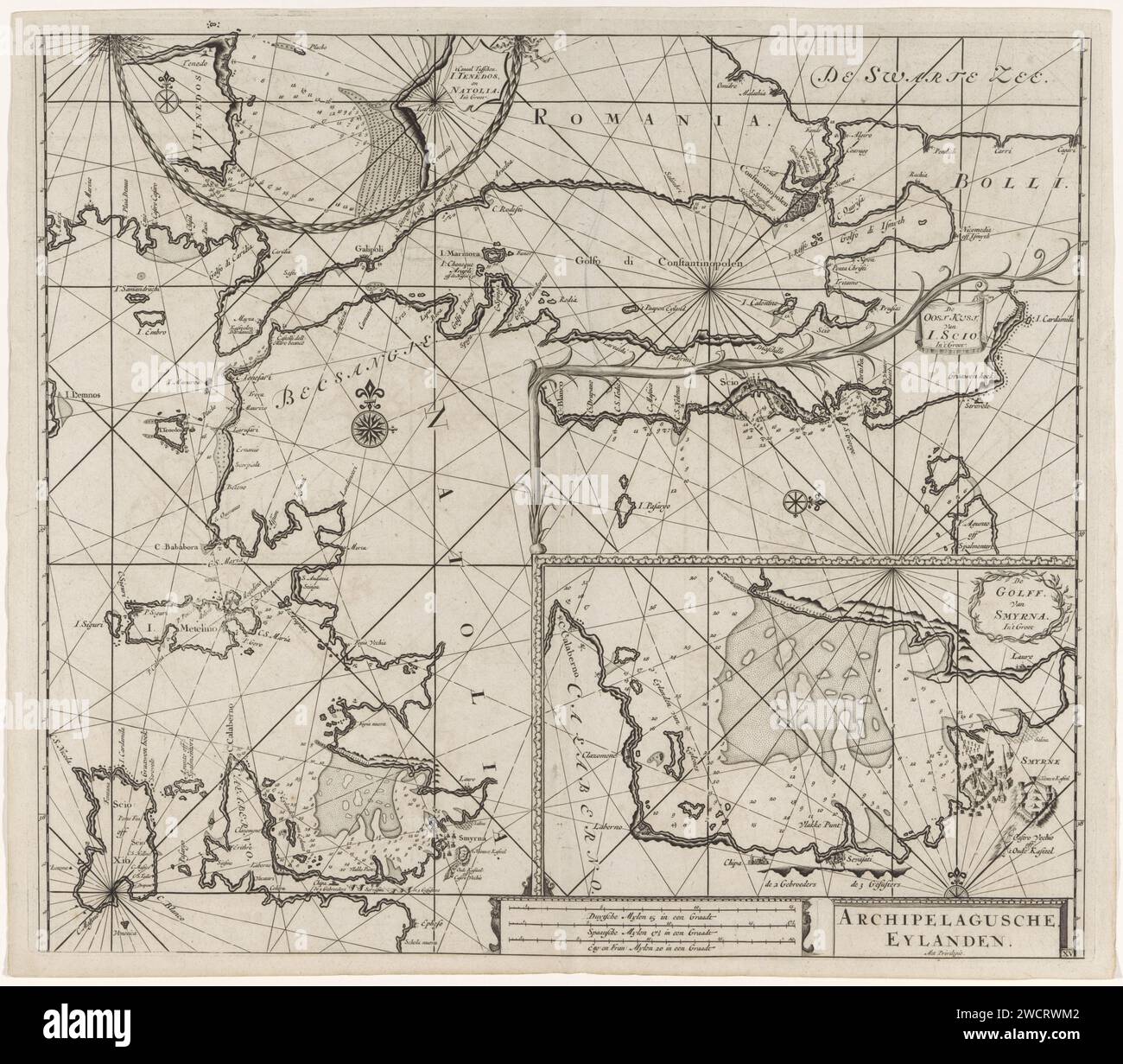 Quatre roses compas Banque de photographies et d’images à haute ...