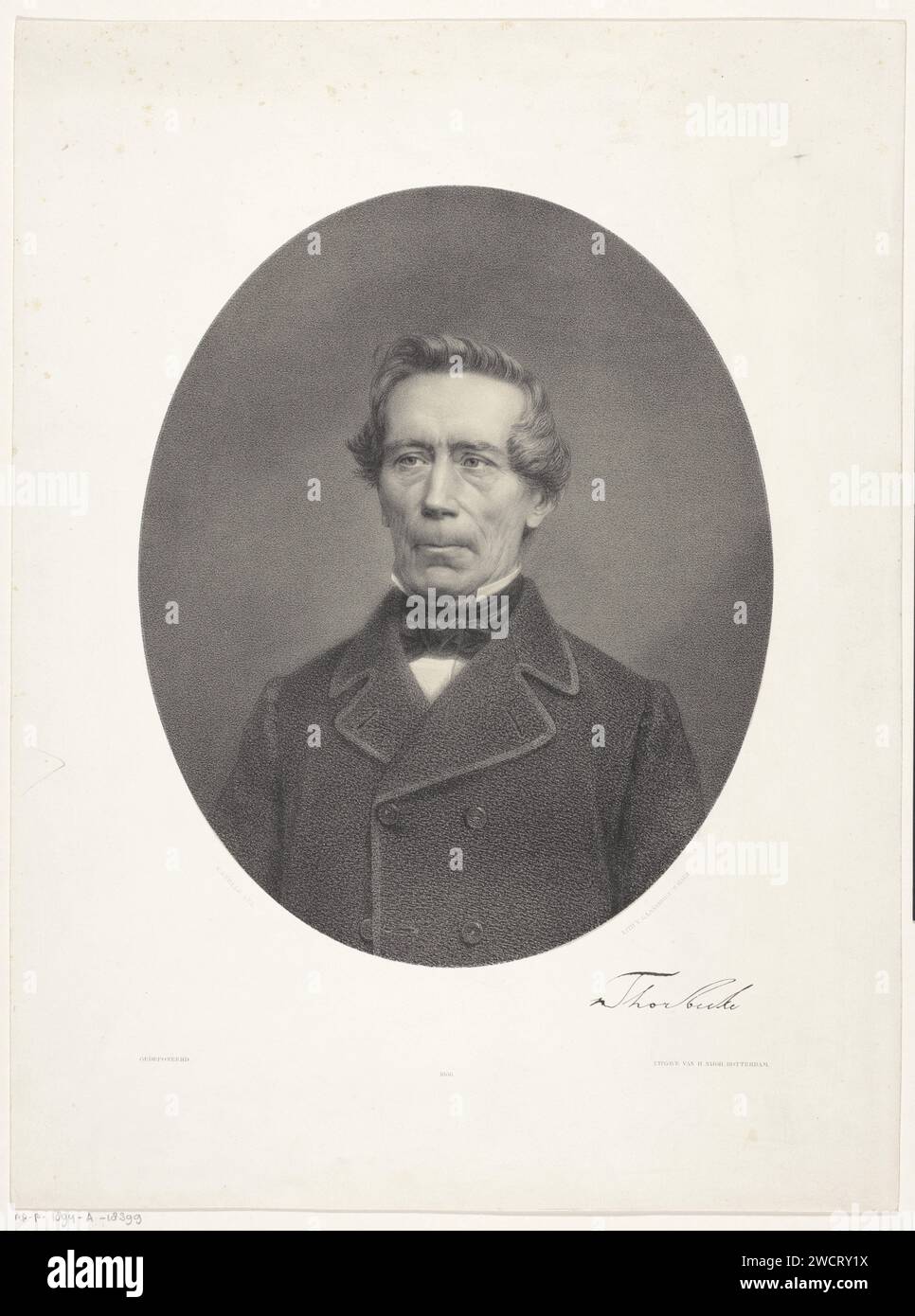 Portrait de Johan Rudolf Thorbecke, Adrien Canelle, 1866 impression la ...