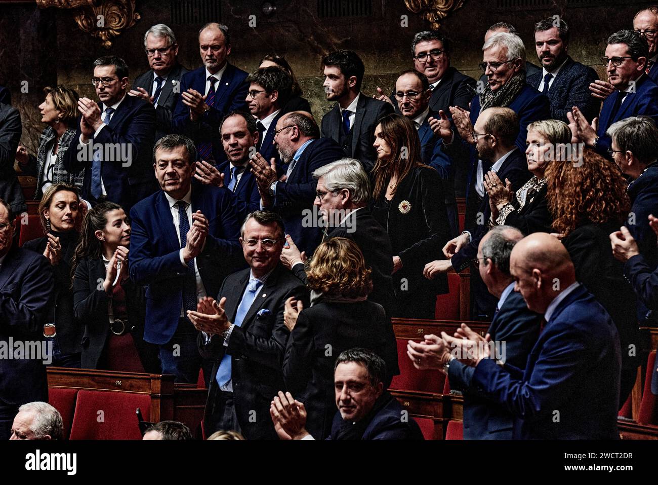 Paris, France. 16 janvier 2024. Antonin Burat/le Pictorium - séance de ...