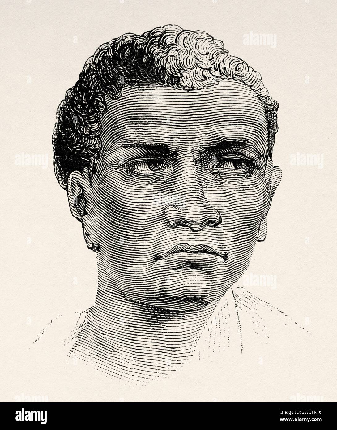 Portrait d'un homme zambo panaméen. République du Panama. Amérique ...