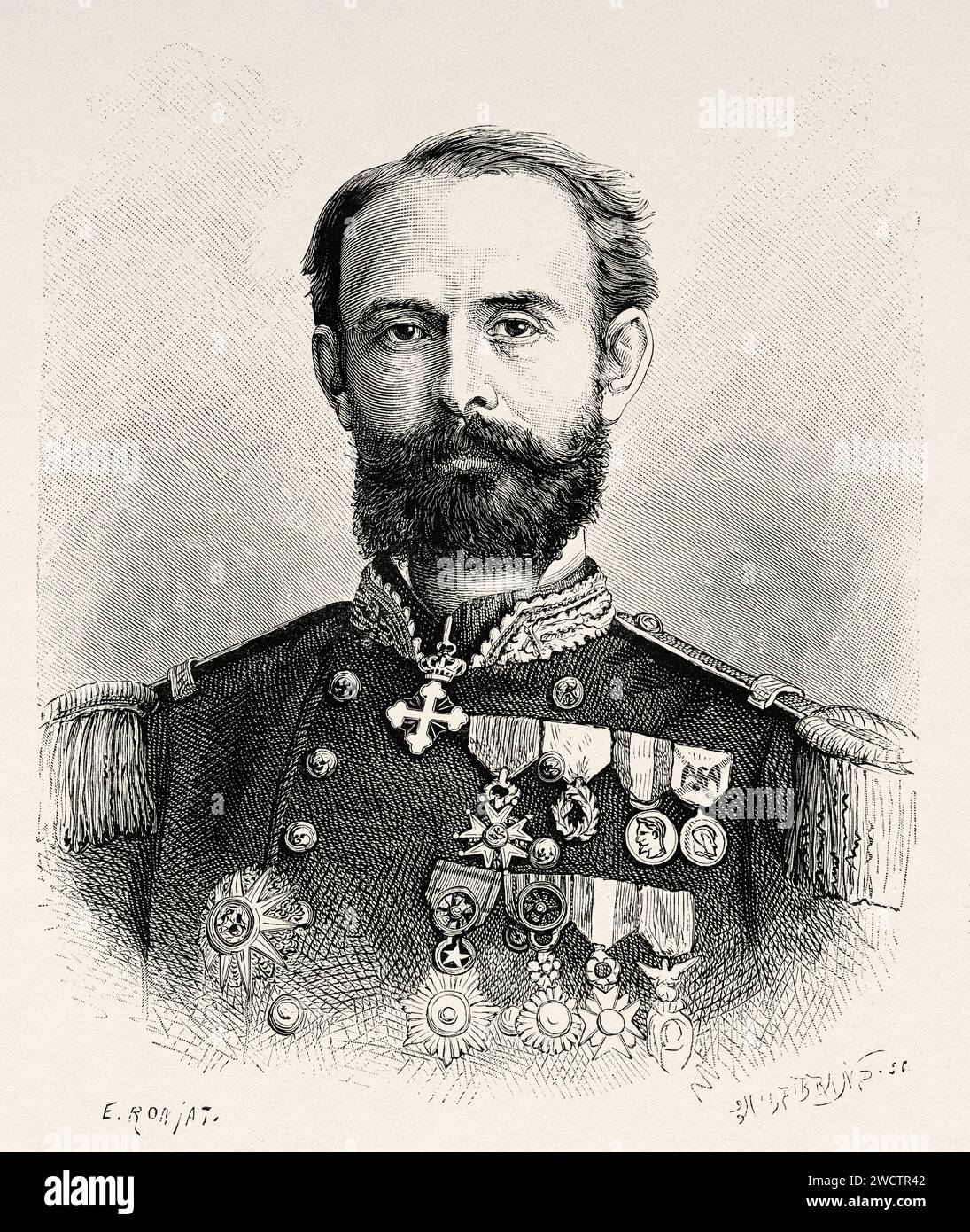 Portrait de Lucien Napoléon Bonaparte Wyse (1845-1909) était un ...