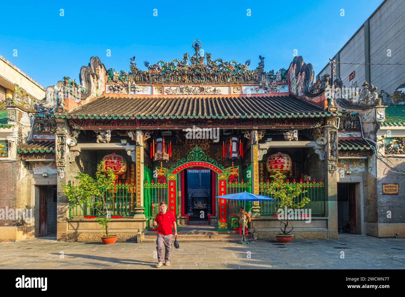 Vietnam buddhist temple cholon saigon Banque de photographies et d ...