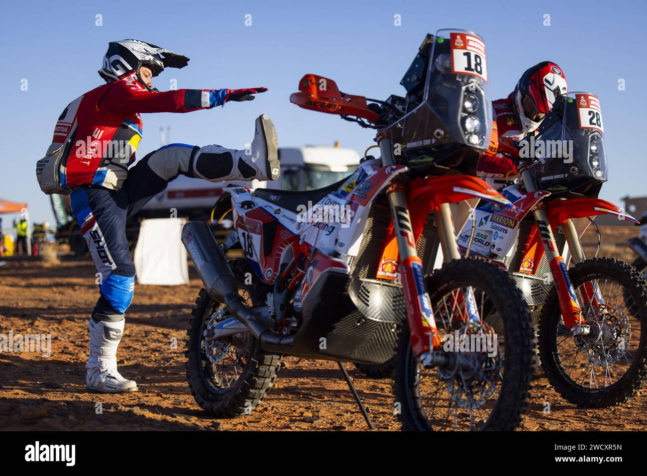 COX Bradley (zaf), bas World KTM Racing Team, KTM, moto, FIM W2RC, portrait lors de l'étape 10 ...