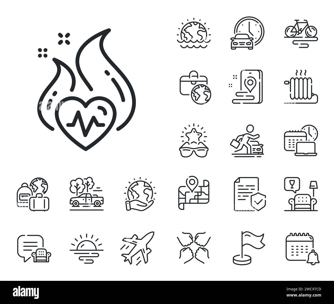 Mapa cardio Banque d'images vectorielles - Alamy