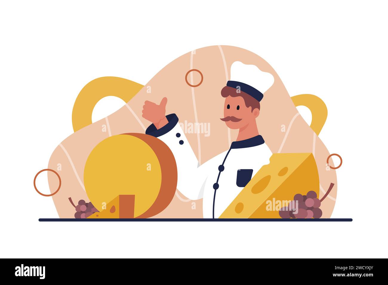 Production de fromage, inspection des aliments par le chef du ...