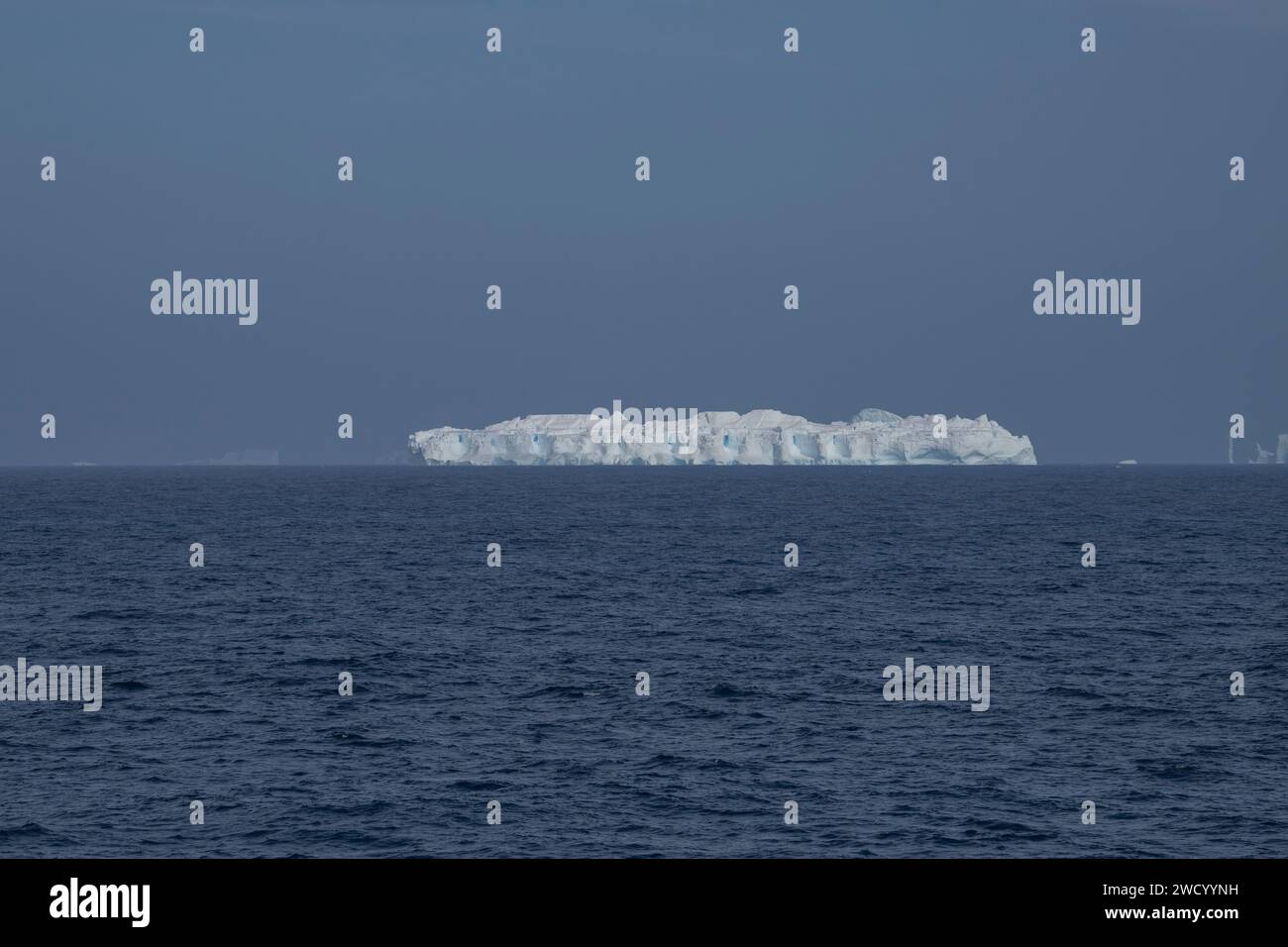 Iceberg en mer entre l'île de Géorgie du Sud et la péninsule ...