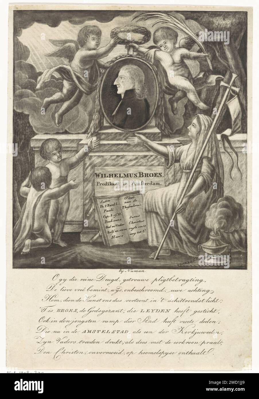 Portrait de Wilhelmus Broes, Hermanus Numan, 1754 - 1820 impression ...