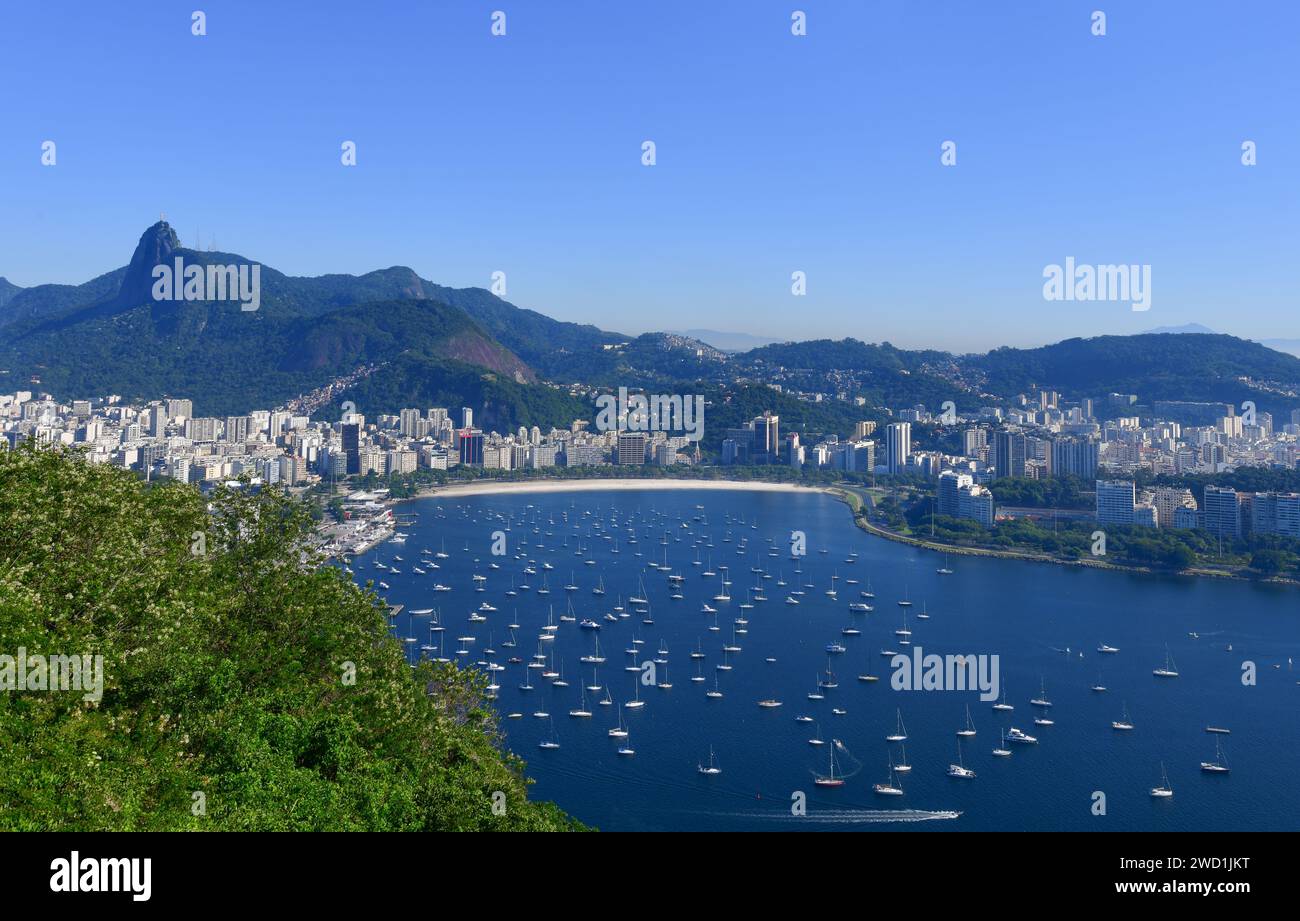 Panorama de la baie de rio janeiro Banque de photographies et d’images ...