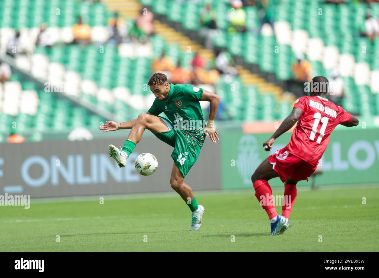 Abidjan, Nigeria. 18 Jan 2024. Guinée équatoriale vs Guinée Bissau ...