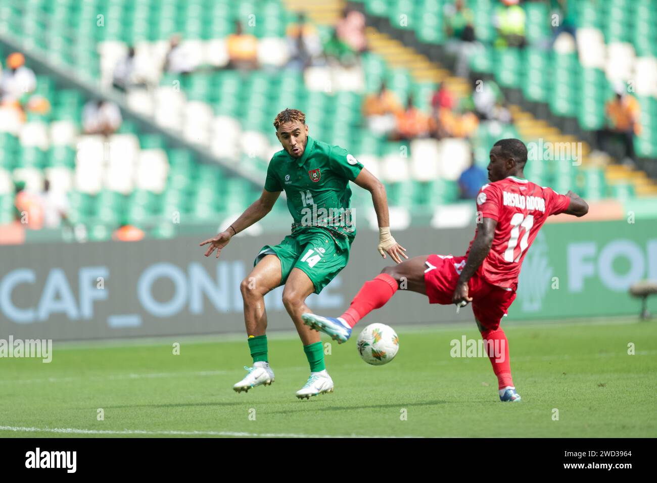 Abidjan, Nigeria. 18 Jan 2024. Guinée équatoriale vs Guinée Bissau ...