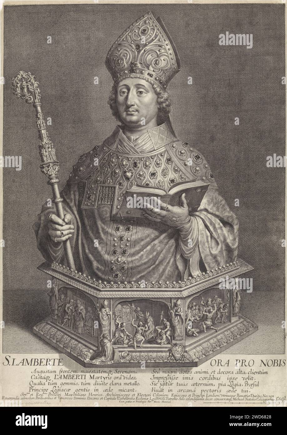 Reliekbuste du Saint Lambertus van Maastricht, Michel Natalis, 1653 ...