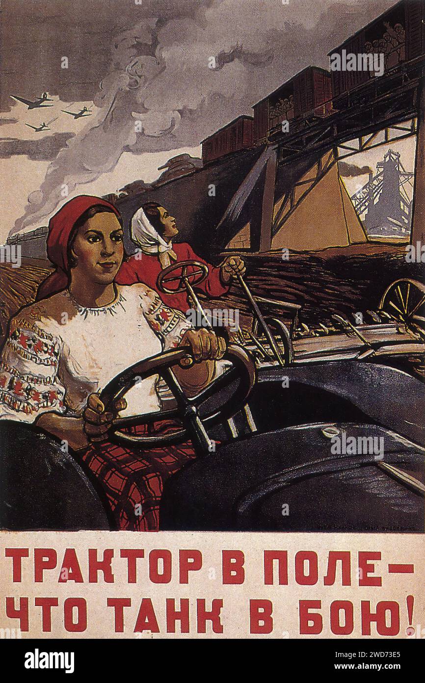 Viktor Ivanov, Olga Burova. Un tracteur sur le terrain vaut un char au ...