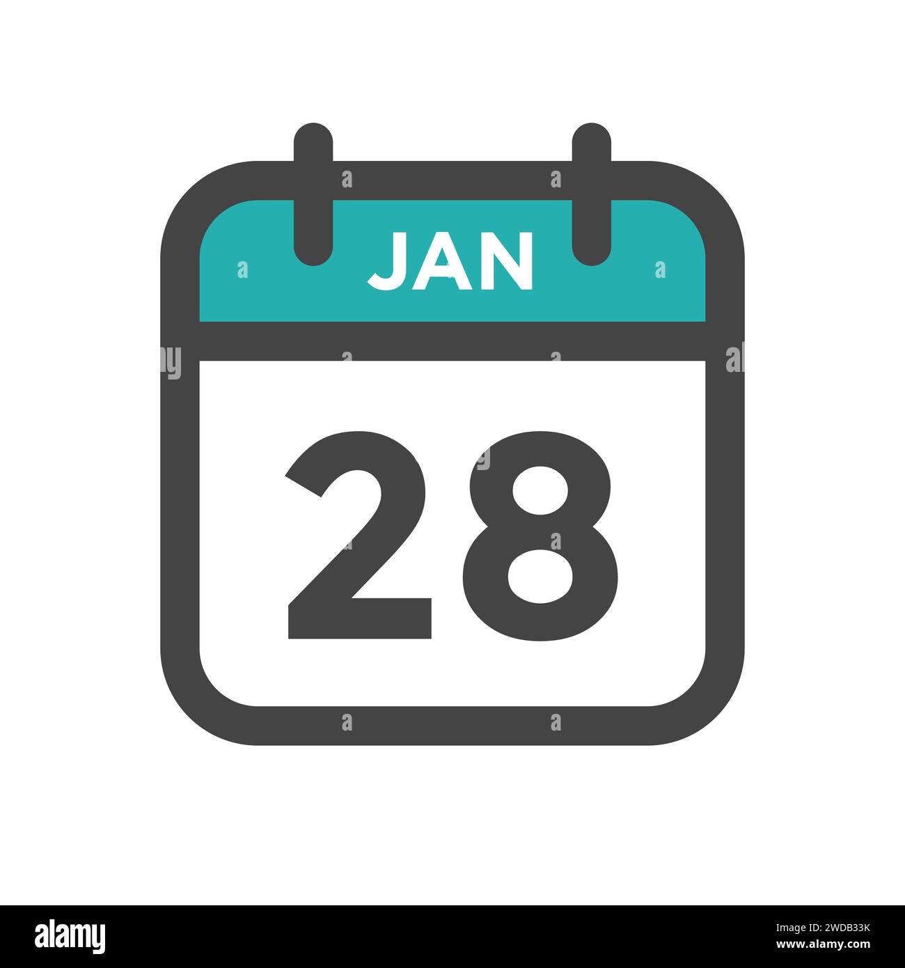 28 janvier 2024 Banque d'images vectorielles - Alamy