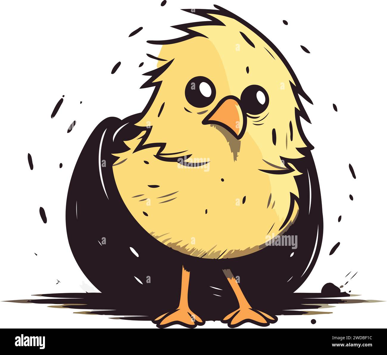 Cartoon poussin Banque d'images vectorielles - Alamy