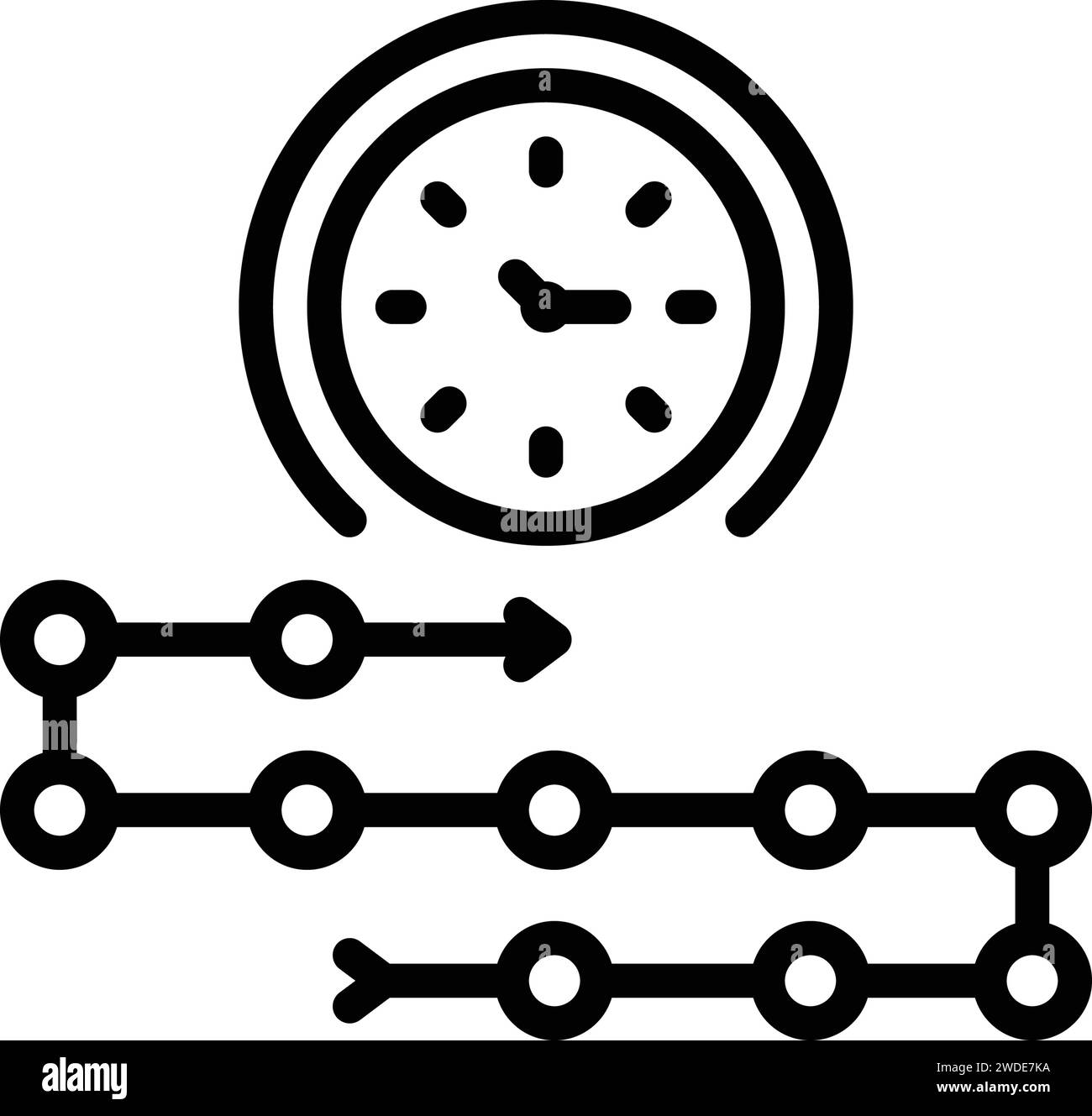Frise chrono Banque d'images noir et blanc - Alamy