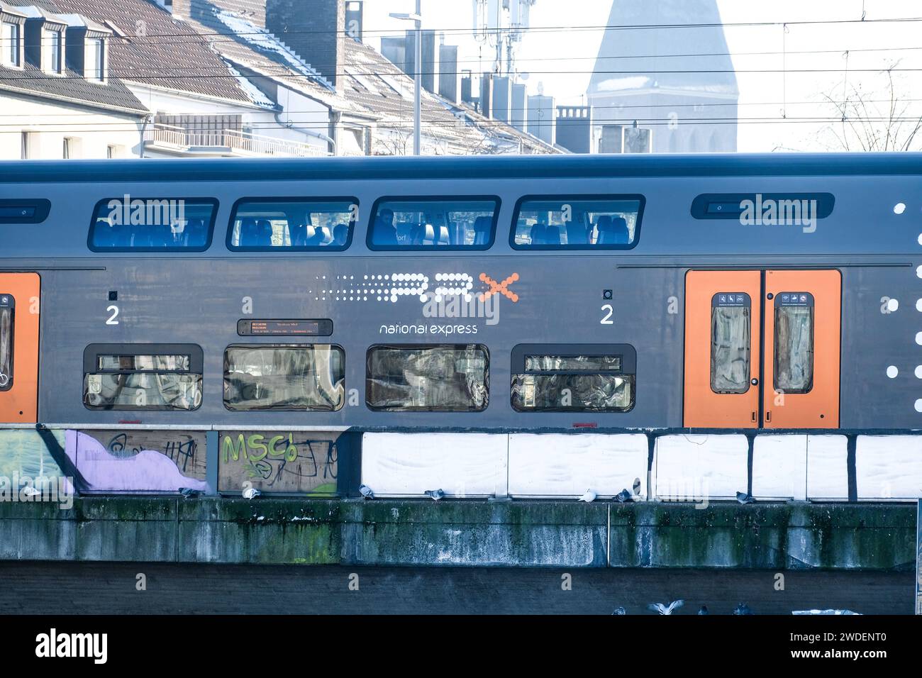 Düsseldorf 20.01.2024 DB Deutsche Bahn Nahverkehr ÖPNV Verkehrsverbund ...