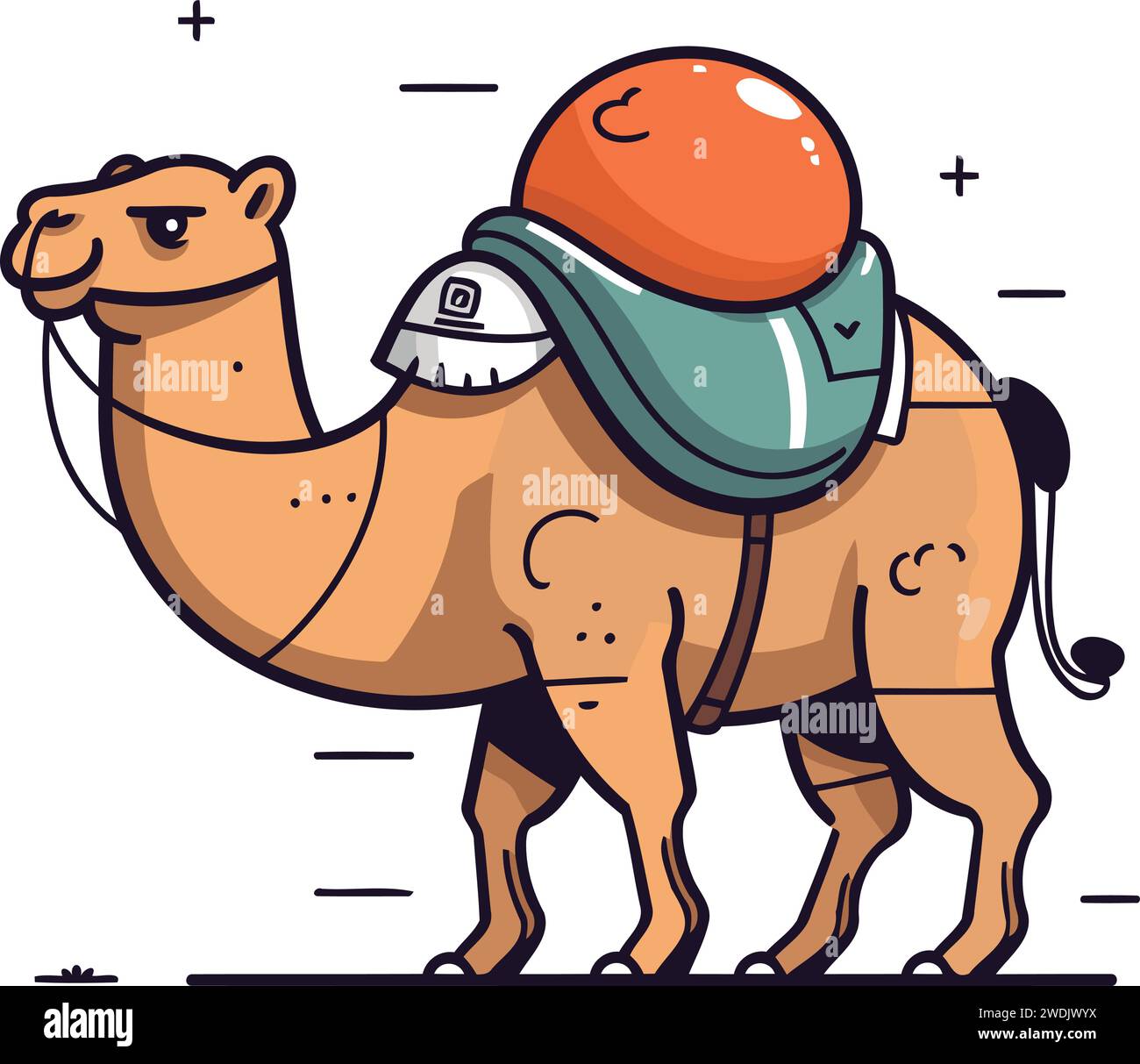 Selle de chameau Banque d'images vectorielles - Alamy