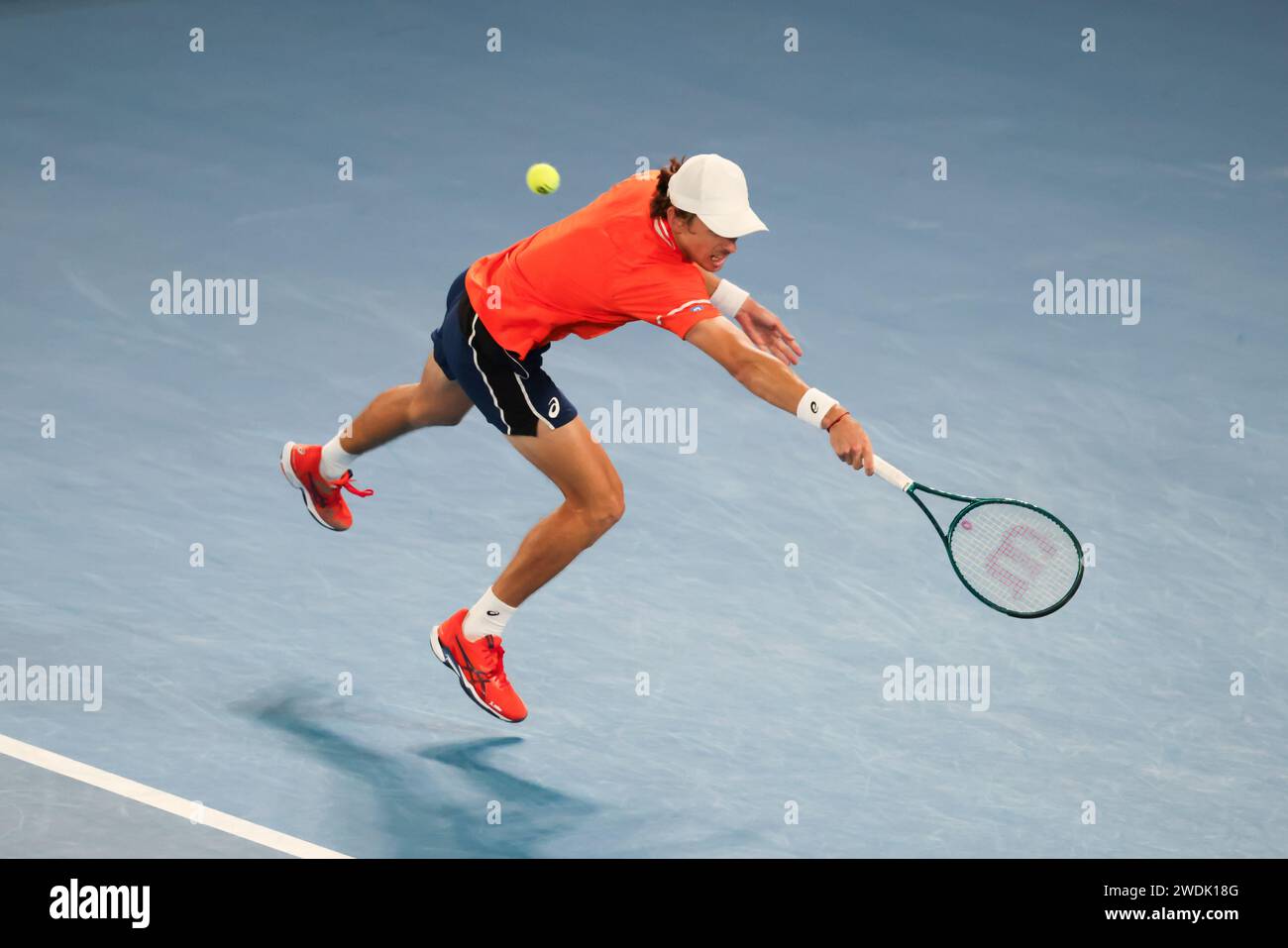 Melbourne, Victoria, Australie. 21 janvier 2024. MELBOURNE, AUSTRALIE - 21 JANVIER : Alex de ...