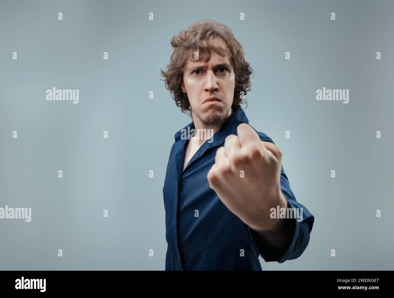 Resolute facial expression Banque de photographies et d’images à haute ...