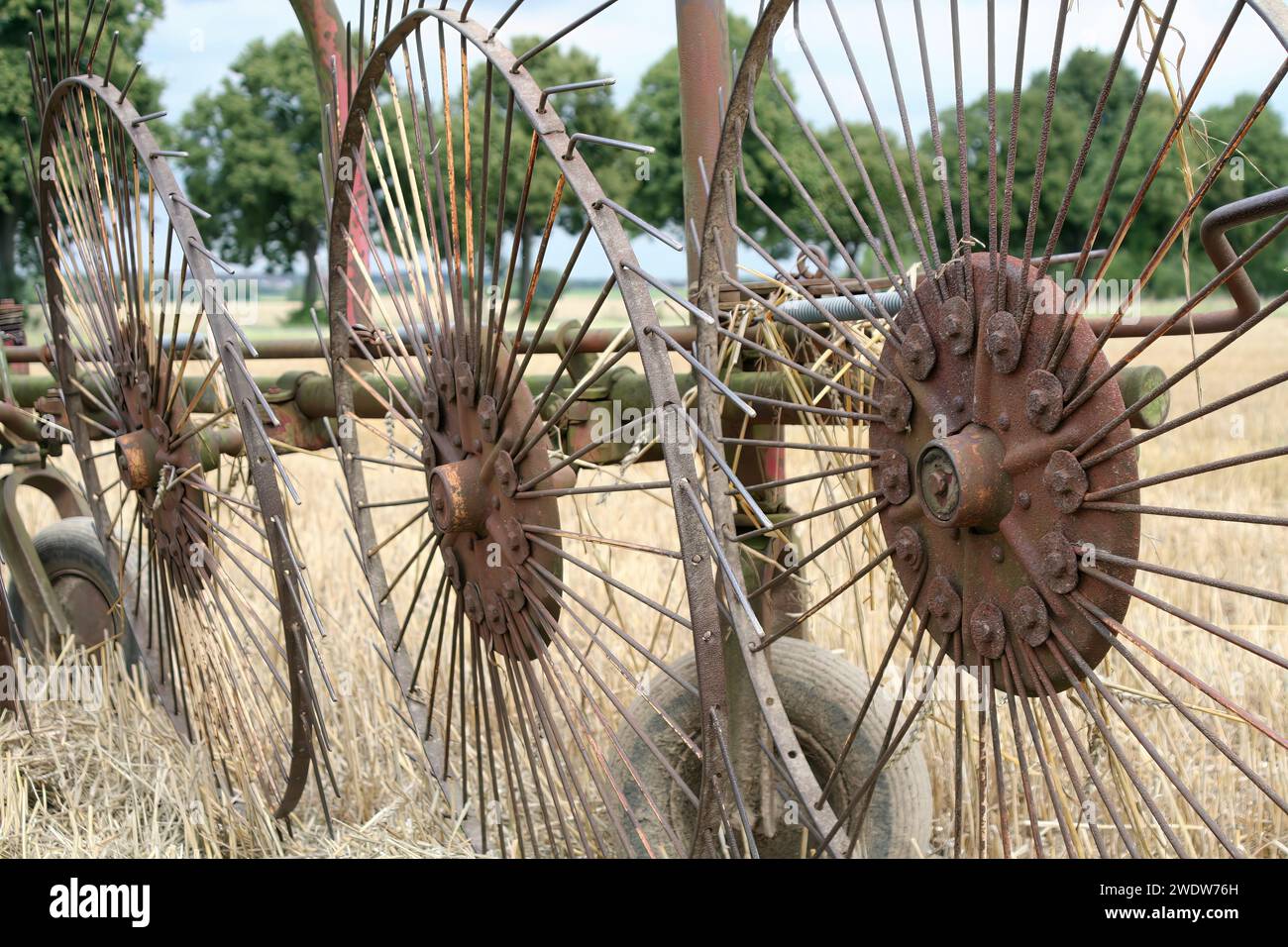 Hay tedder Banque de photographies et d’images à haute résolution - Alamy