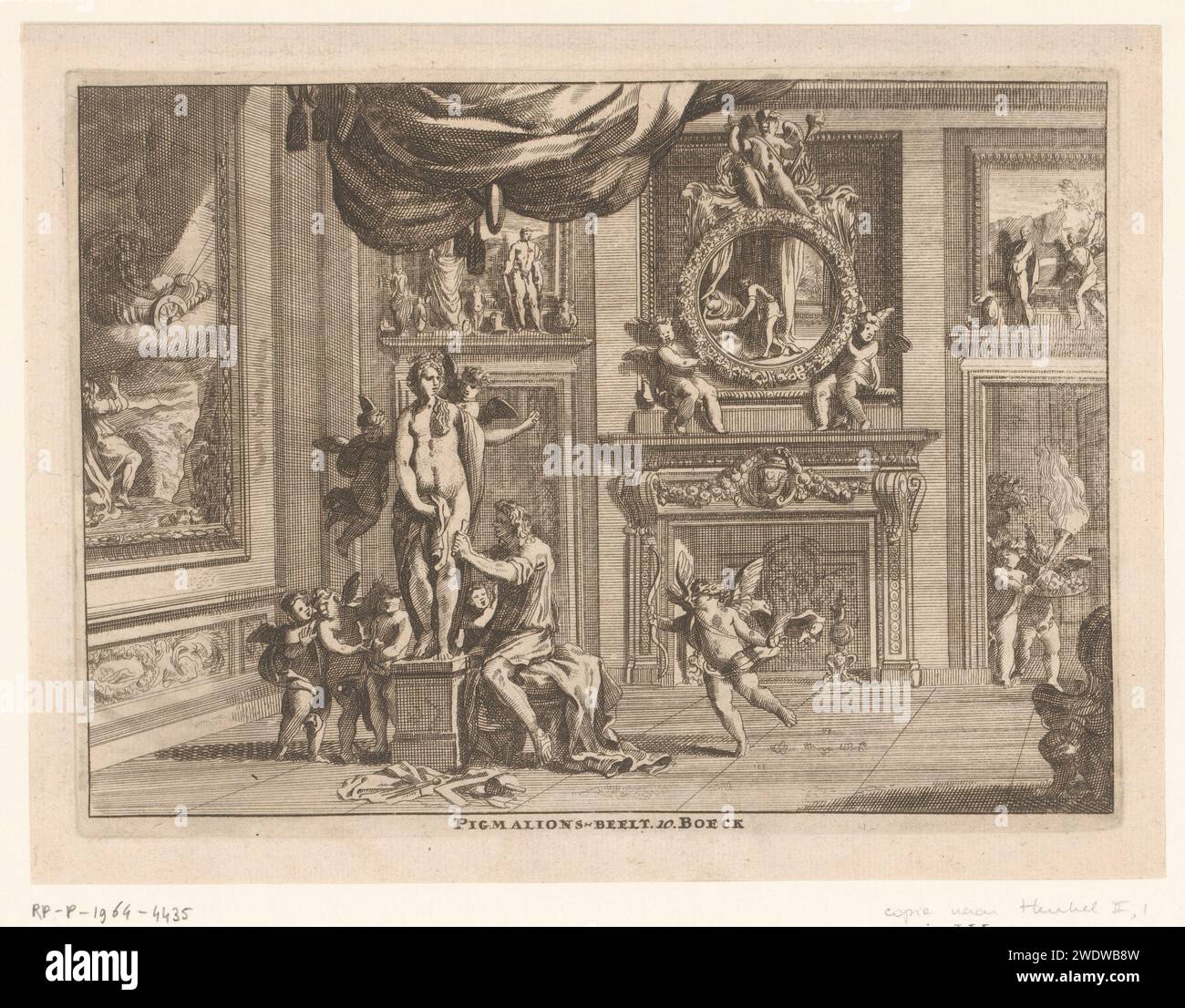 Pygmalion tombe amoureux de la statue Banque de photographies et d ...