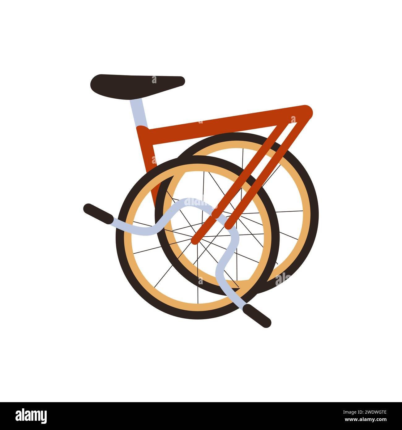 Brompton folding bike Banque d'images vectorielles - Alamy