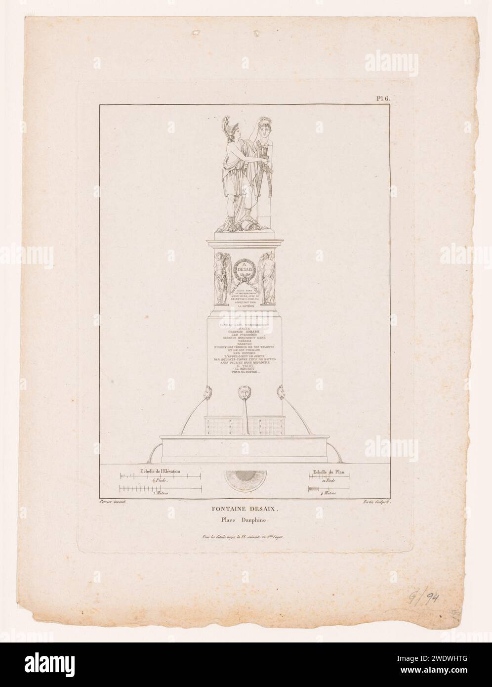 Fontaine de la place dauphine par Banque de photographies et d’images à ...