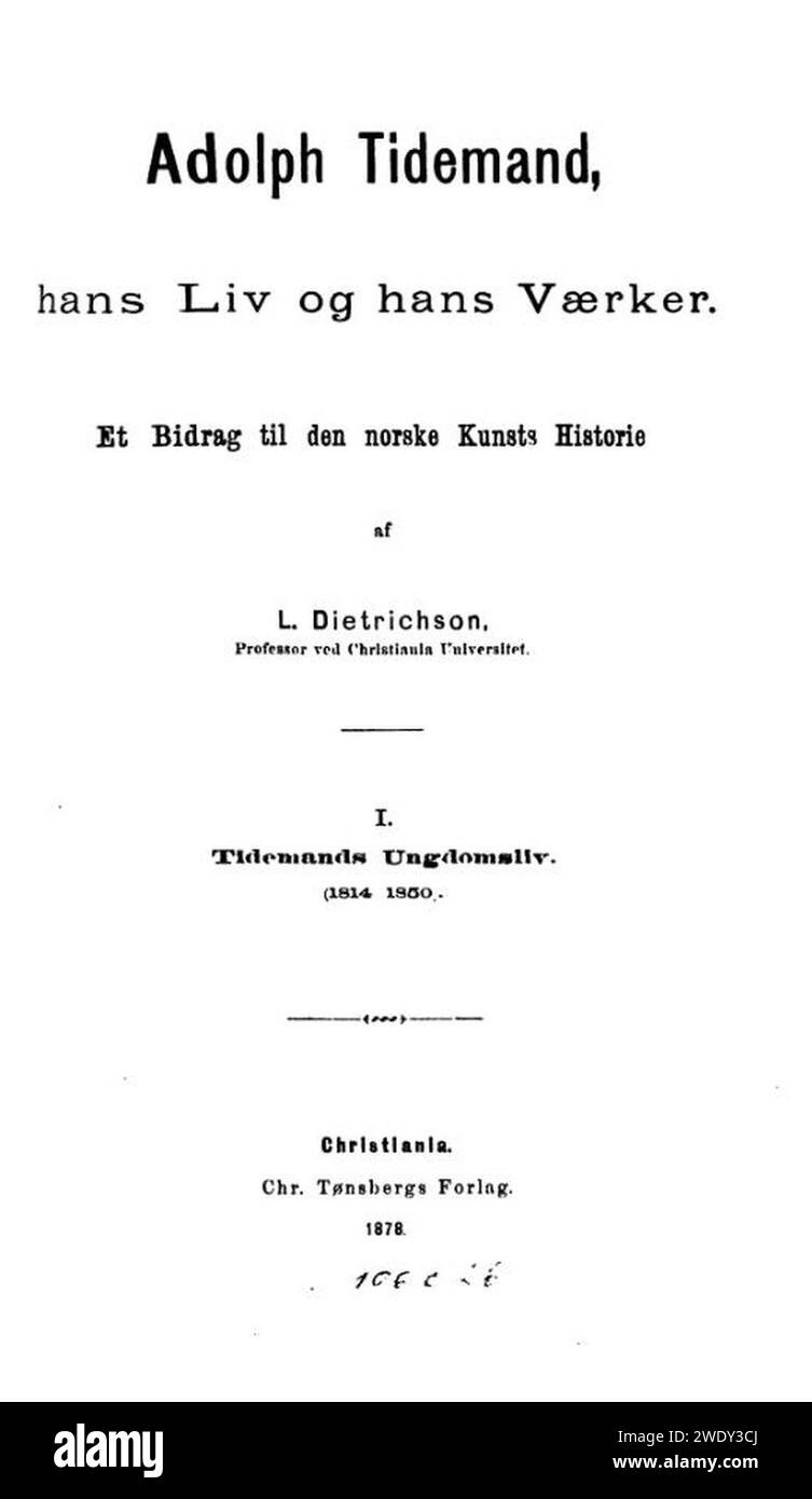 Adolph tidemand Banque d'images noir et blanc - Alamy