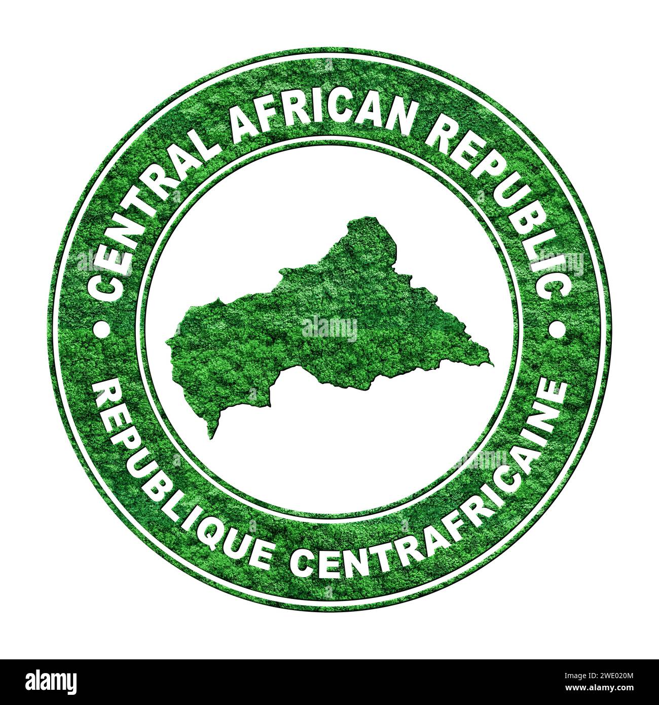 Carte de la république centrafricaine Banque d'images détourées - Alamy