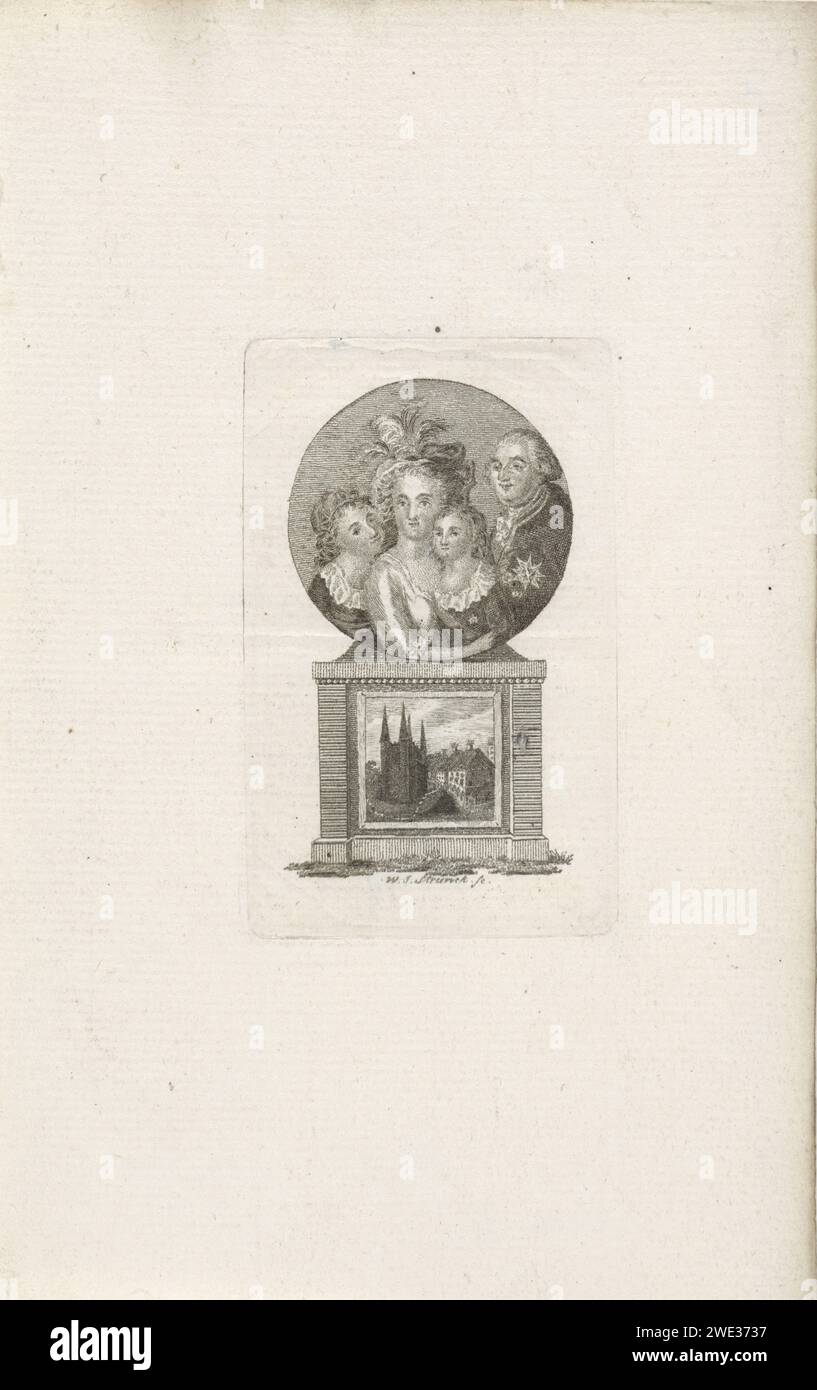 Portrait du roi Louis XVI et de sa famille, Jacob Willem Strunck, 1781 ...