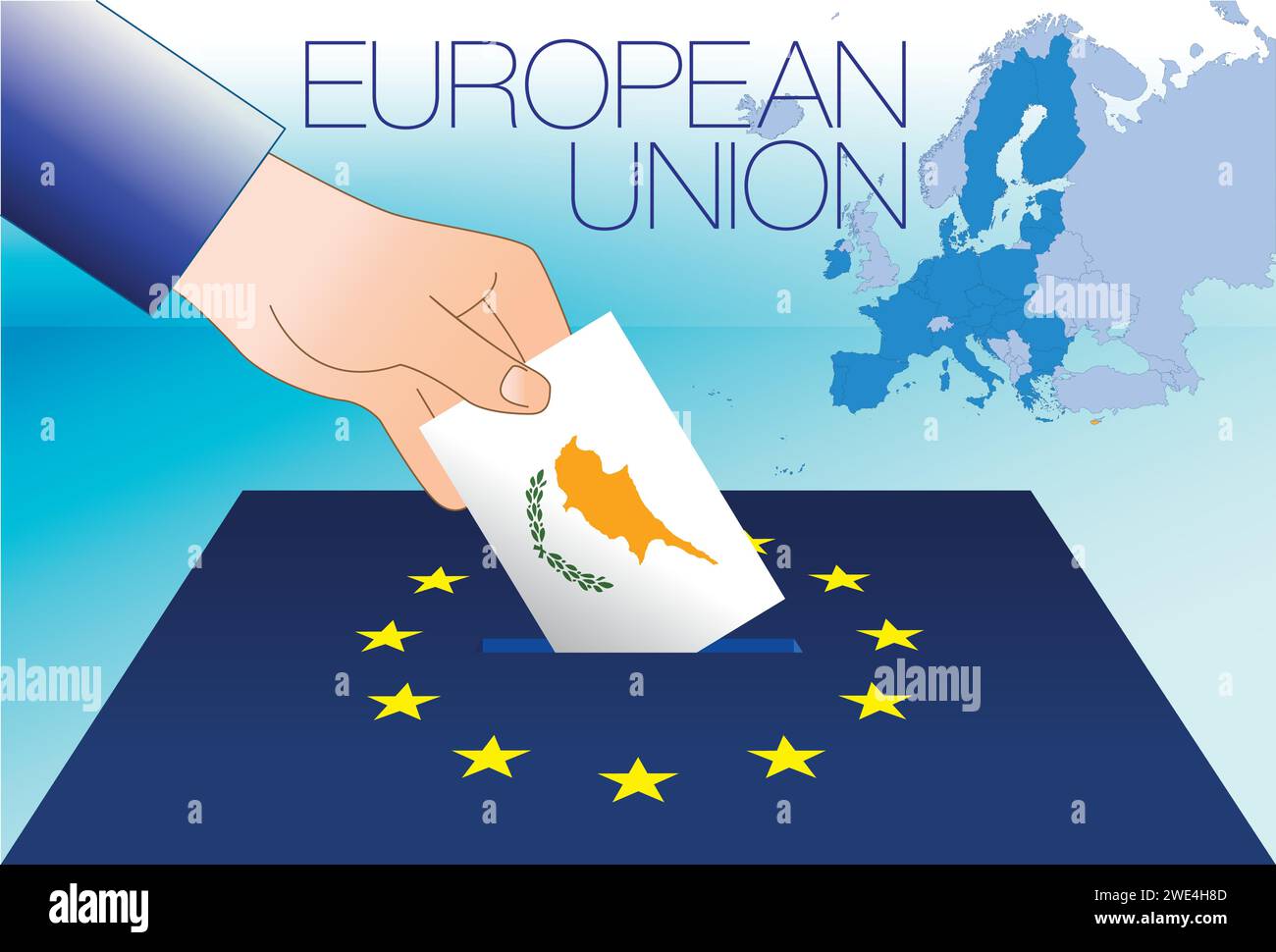 Chypre euro 2024 Banque d'images vectorielles - Alamy