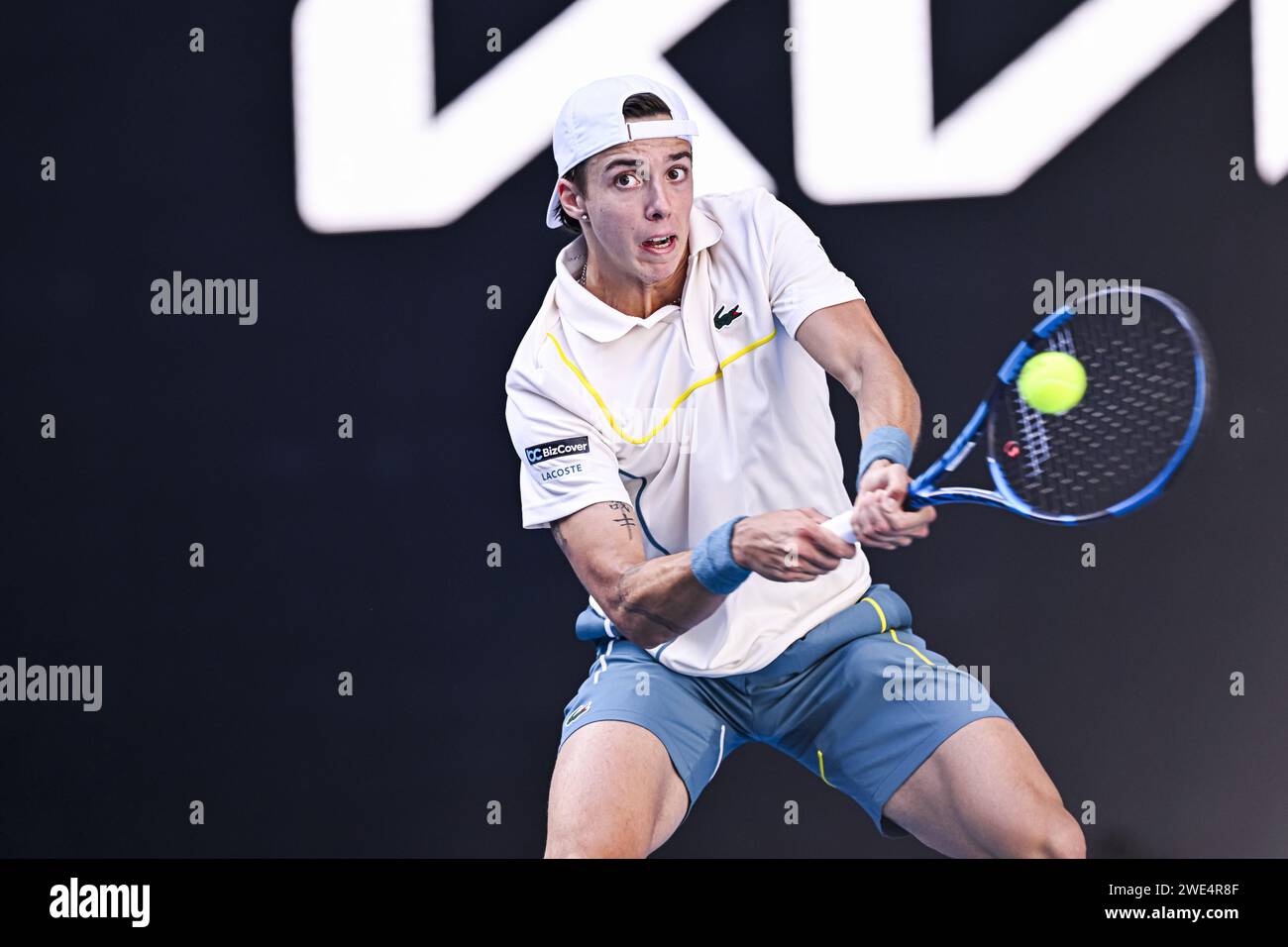 Arthur Cazaux de France lors de l'Open d'Australie 2024, tournoi de ...