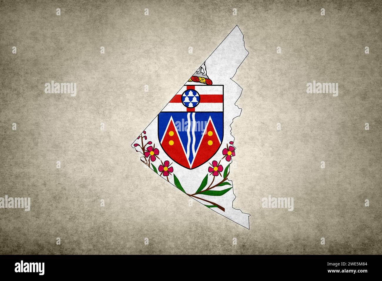 Carte du yukon canada Banque de photographies et d’images à haute ...