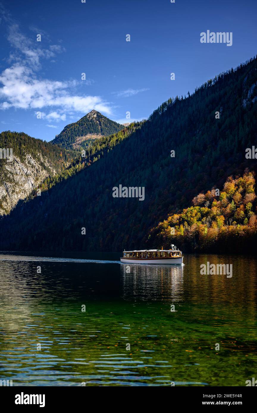Excursion en bateau touristique / expédition sur le Königssee ...