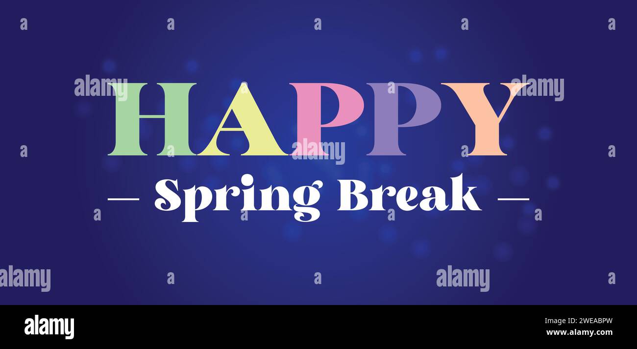 Bonnes vacances de printemps Banque d'images vectorielles - Alamy