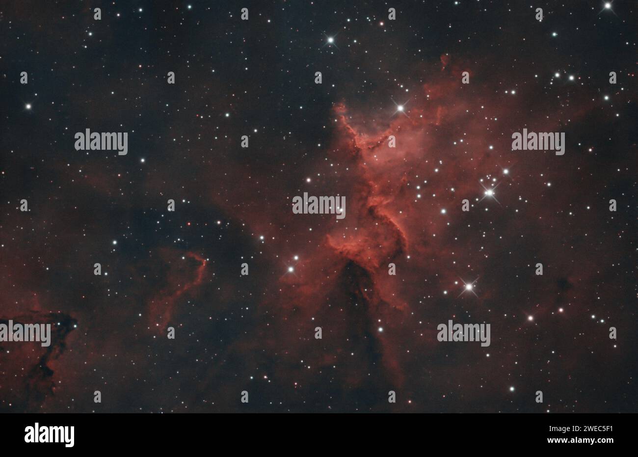 La nébuleuse du cœur, IC1805, a été capturée depuis mon balcon à ...