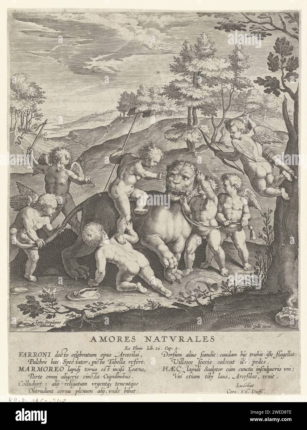 Allégorie de l'amour terrestre, Theodoor Galle, d'après Jan van der ...