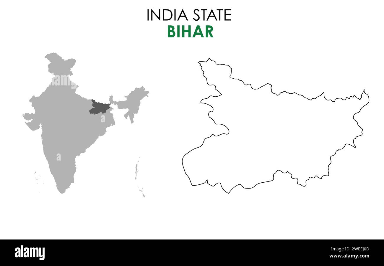Mappa di bihar Banque de photographies et d’images à haute résolution ...