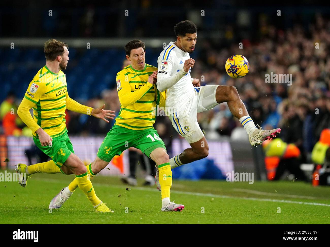 Georginio Rutter de Leeds United (à droite) et Christian Fassnacht de ...