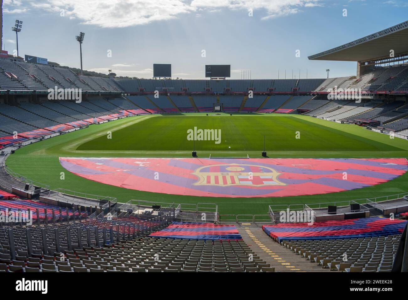Barcelona olympic stadium spain Banque de photographies et d’images à ...