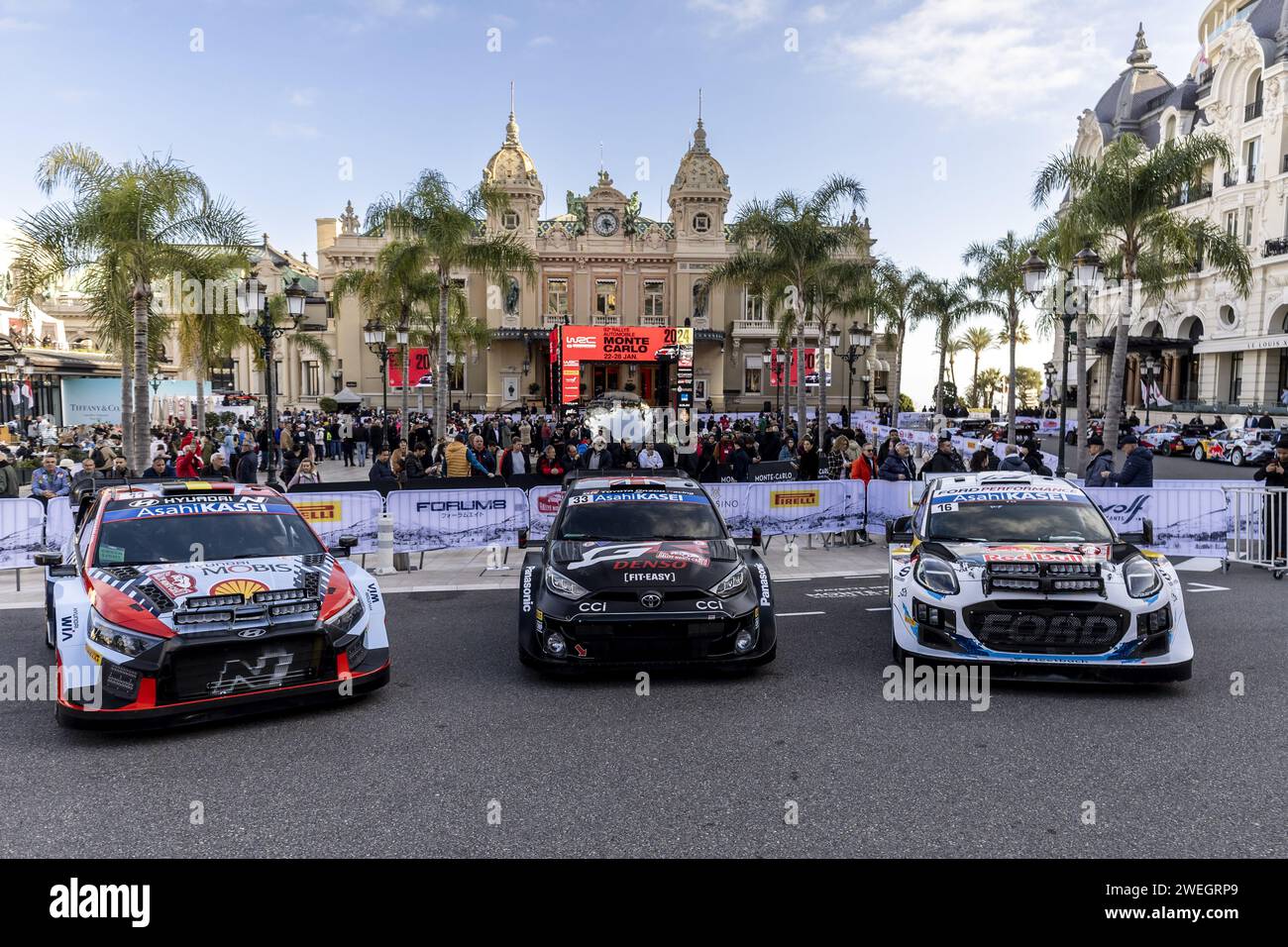 Ambiance lors du Rallye automobile Monte Carlo 2024, 1e manche du ...