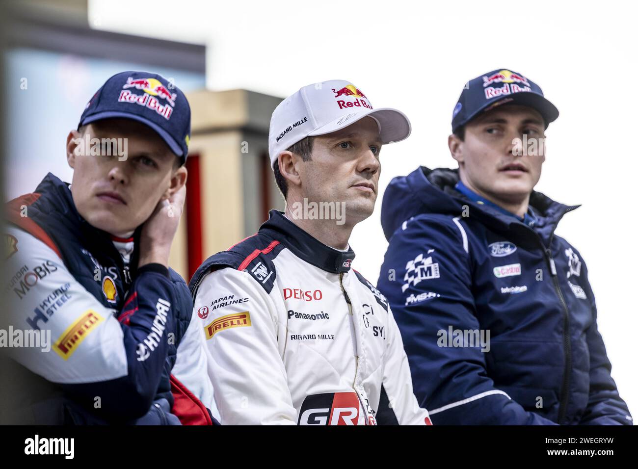 OGIER Sebastien, Toyota GR Yaris Rally1, portrait lors du Rallye automobile Monte Carlo 2024, 1e ...