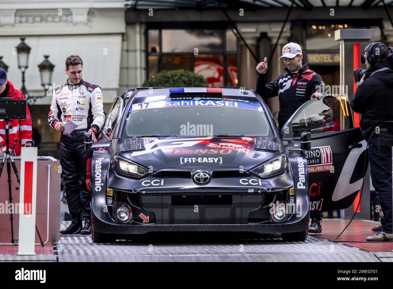 OGIER Sebastien, Toyota GR Yaris Rally1, portrait lors du Rallye ...