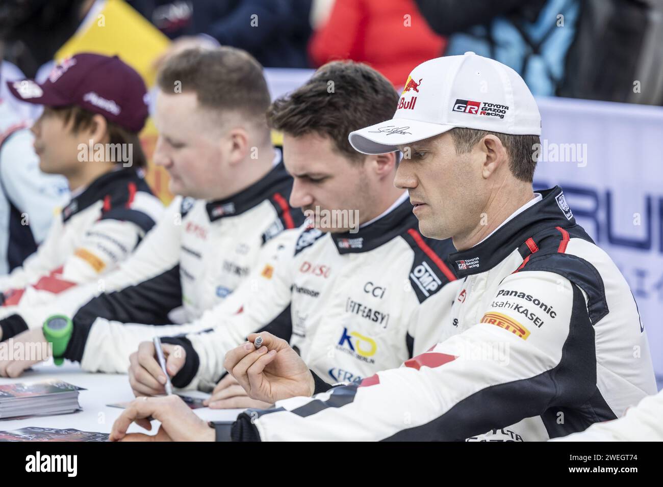 OGIER Sebastien, Toyota GR Yaris Rally1, portrait lors du Rallye automobile Monte Carlo 2024, 1e ...