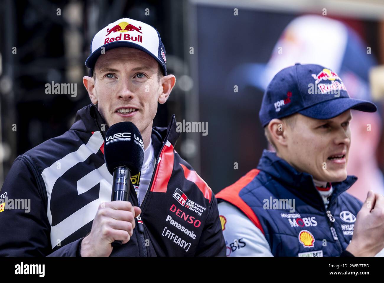 EVANS Elfyn, Toyota GR Yaris Rally1, portrait lors du Rallye automobile Monte Carlo 2024, 1e ...