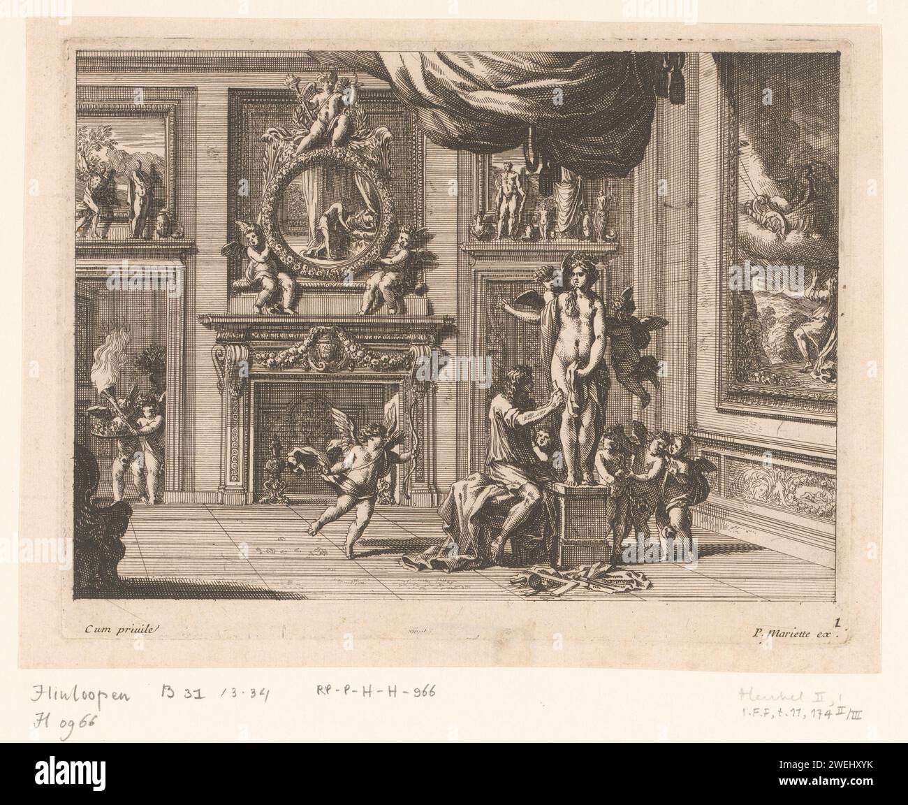 Pygmalion tombe amoureux de la statue Banque de photographies et d ...
