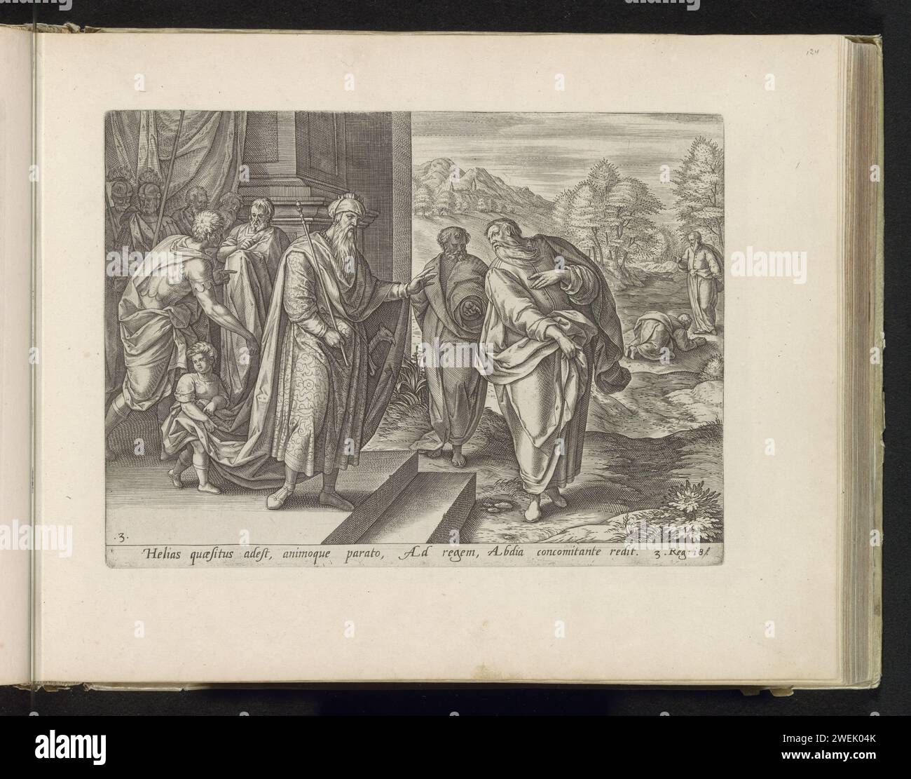 Élie pour la deuxième fois avec le roi Achab, Anonyme, après Jan ...